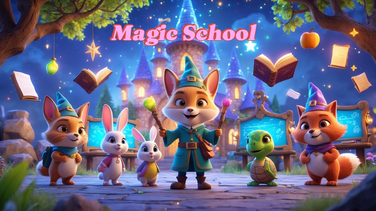 Magic School of Animal Spells | Fun Wizard Animals Casting Spells! 🐢🧙‍♀ ...