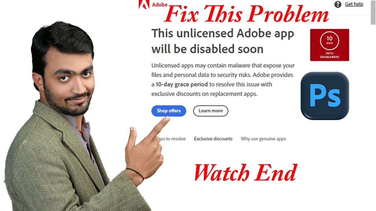 Fix Expired and Unlicensed Adobe App Errors "Suraj Editing - YouTube