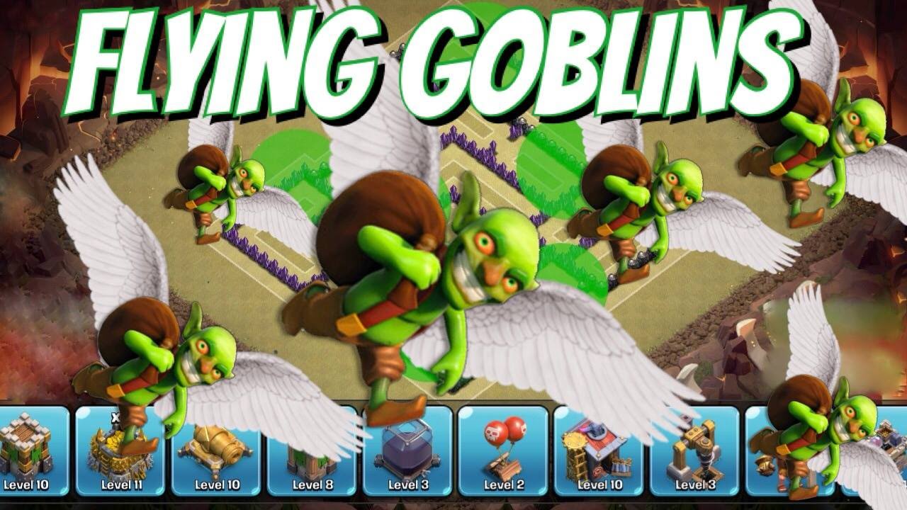 Clash of Clans | Flying Goblin Challenge | Wicked HIJACKED MY CHANNEL ...