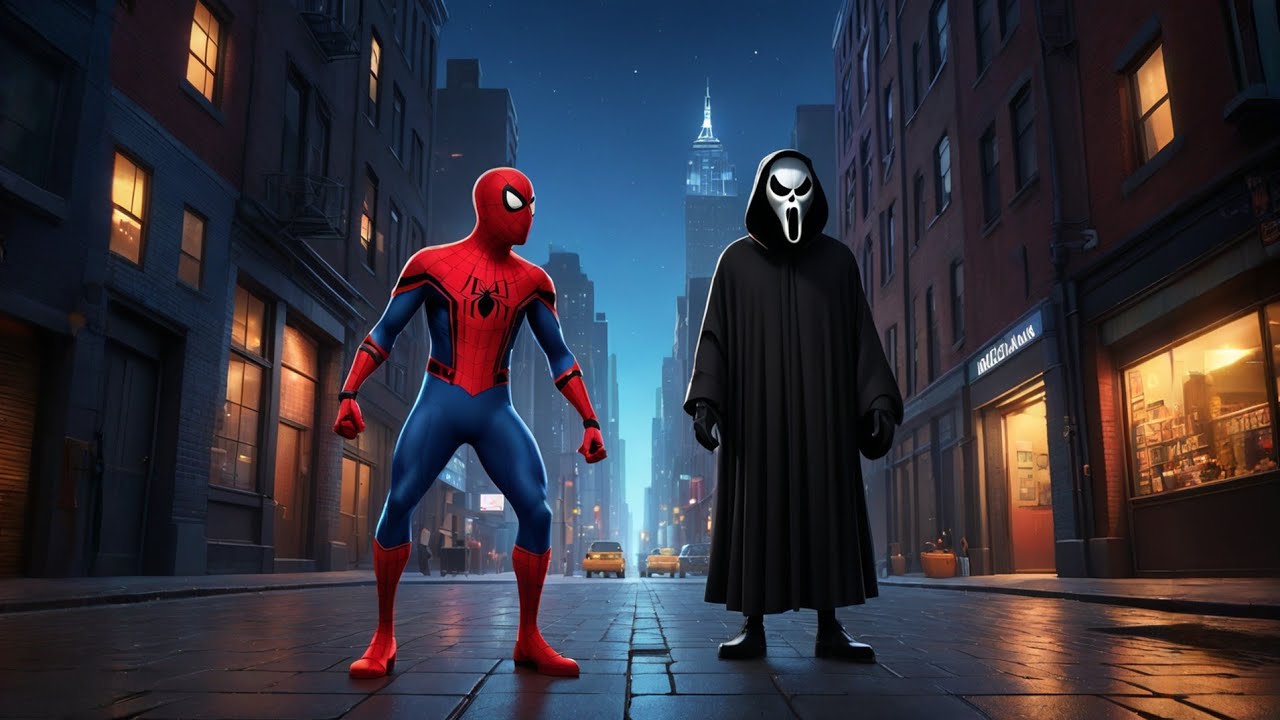 Spider-Man vs. Ghostface: A Night of Fear 🔴 Superheroes Reunited 🇺🇸 # ...