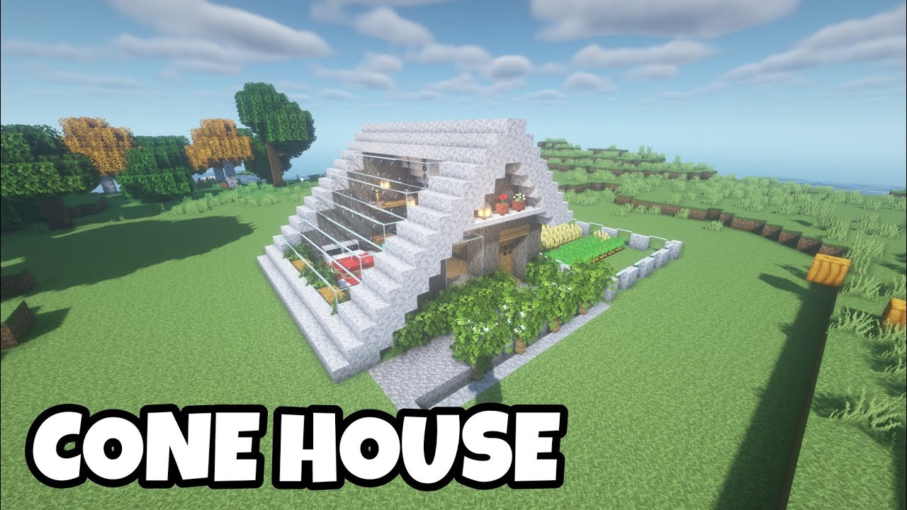 Minecraft: Cone House Tutorial!! - YouTube