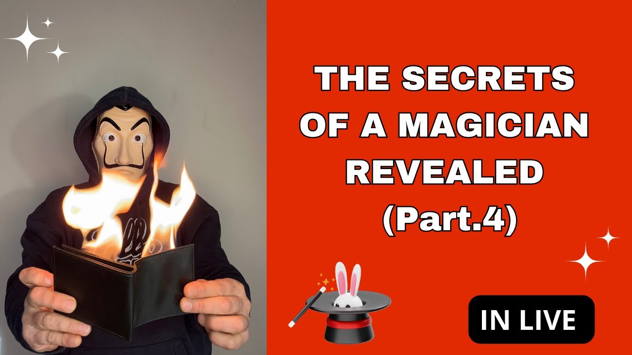 THE SECRETS OF A MAGICIAN REVEALED (Part.4) IN LIVE 🎩🪄 #magic #tricks # ...