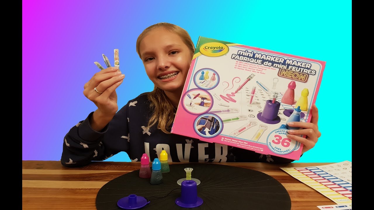 DIY Mini Marker Maker, Maak je eigen Neon Mini geur viltstiften - YouTube