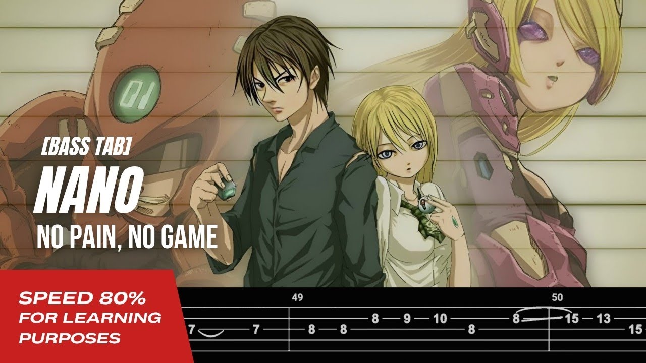 【BASS TAB】BTOOOM! OST | NANO ナノ- NO PAIN, NO GAME『SPEED 80%』 - YouTube