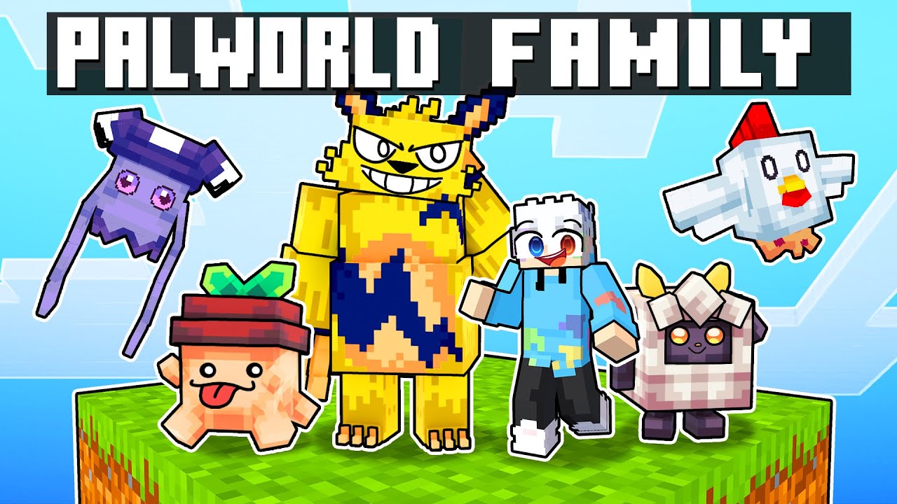 Having A PALWORLD FAMILY In Minecraft! - YouTube