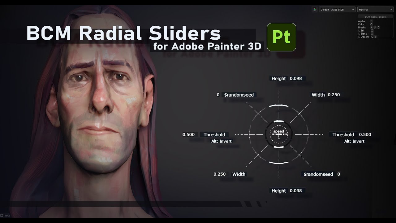 Hand paint - BCM Radial Sliders Demo - YouTube