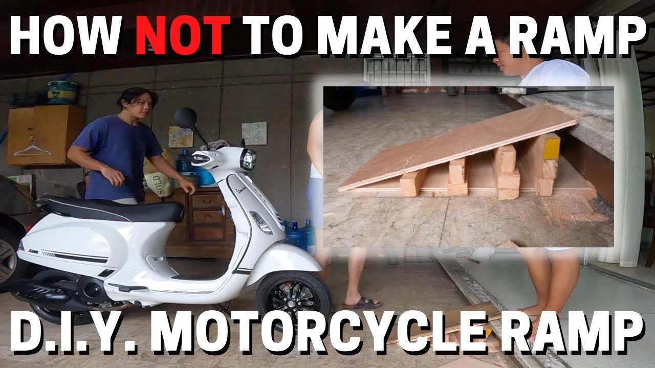 I built myself a motorcycle ramp | DIY Motorcycle Ramp - YouTube