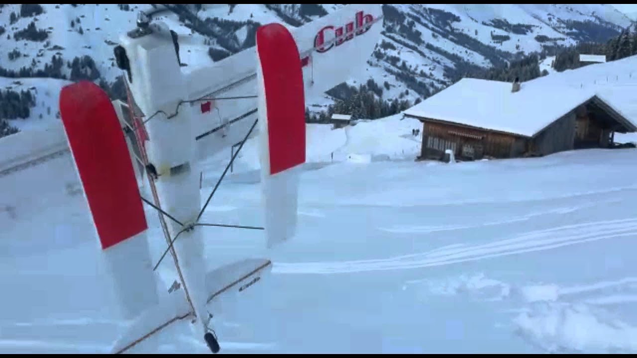 RC Fun Cub Multiplex crazy Snow Start and looping with many lucky time ...