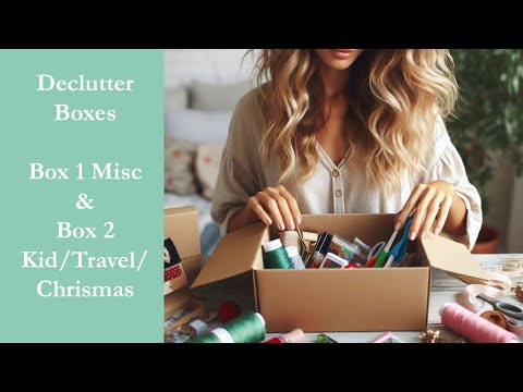 Declutter Boxes... from my 12x12 Decluttering in 2024 UPDATE: Boxes are ...