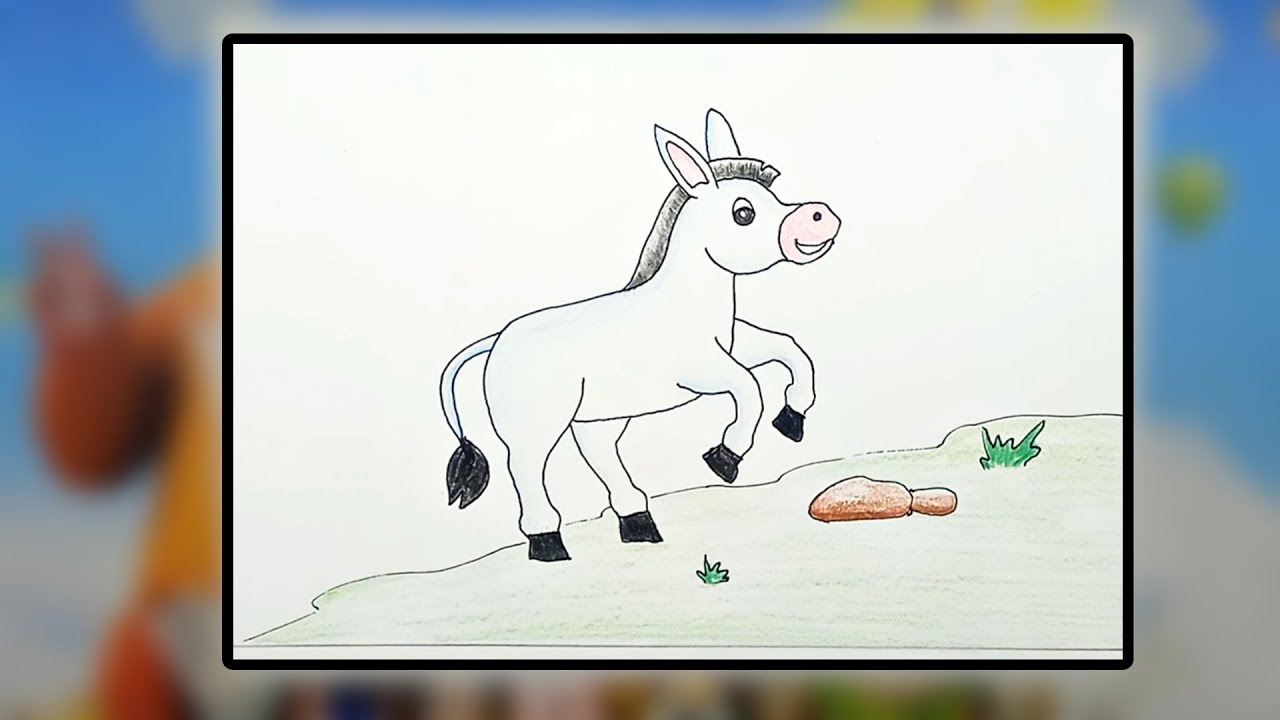 Donkey Drawing Tutorial: Step-by-Step Guide for Beginners - YouTube