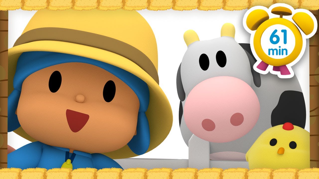 🐮 POCOYO ITALIANO- Gli Animali della Fattoria [61min] | VIDEO e CARTONI ...
