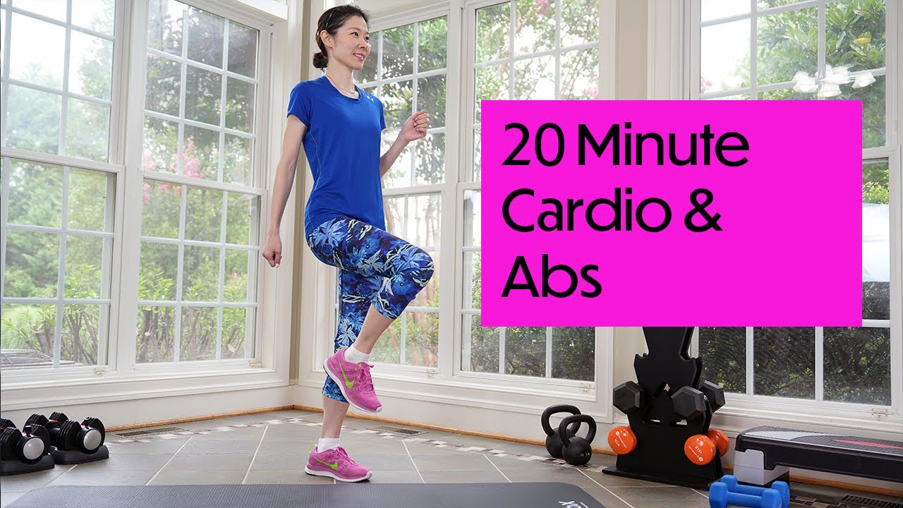IntervalUp 20 Minute Cardio and Abs TABATA HIIT Workout at Home | No ...