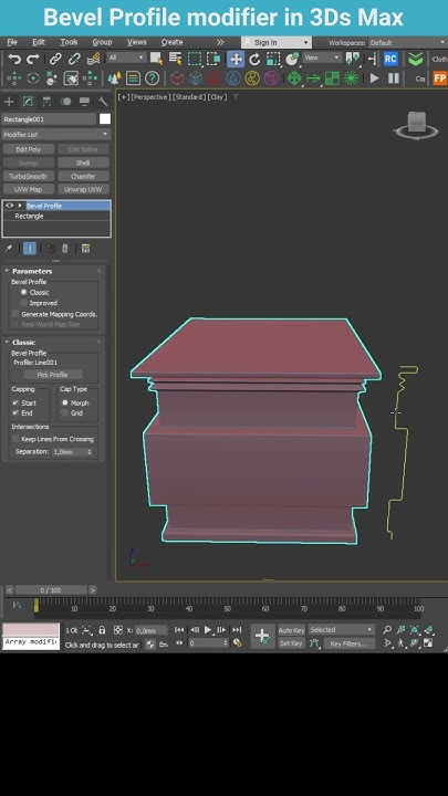 Bevel Profile in 3Ds Max — Fast 3D Shape from Splines #shorts #3dsmax - YouTube