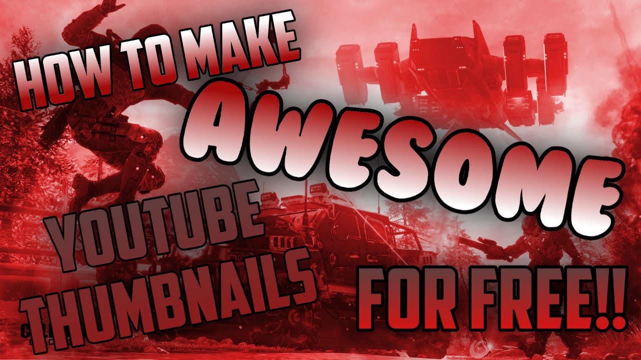 HOW TO MAME AWESOME THUMBNAILS 2016[SpeedVideo] - YouTube
