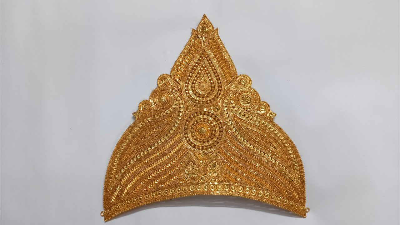 Big Mukut || Hand made Golden coloured Copper Jewellery || Video 7 ...