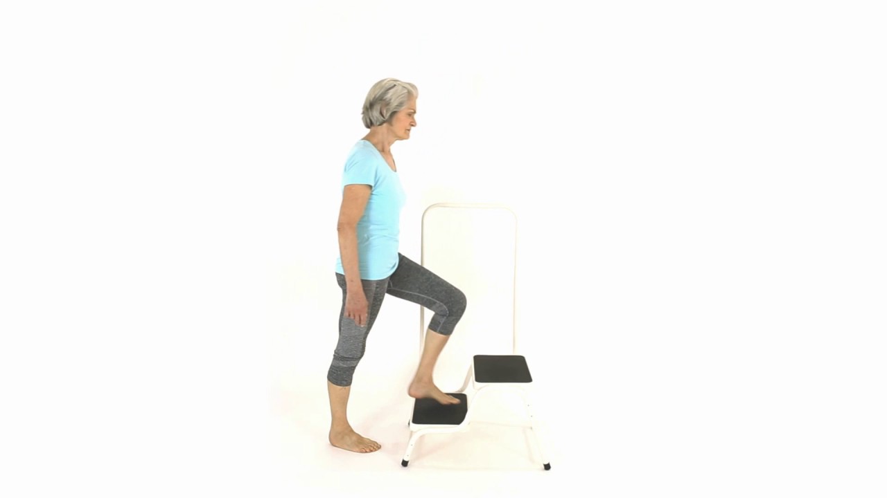 Falls Prevention: Step Up and Downs Unsupported - YouTube