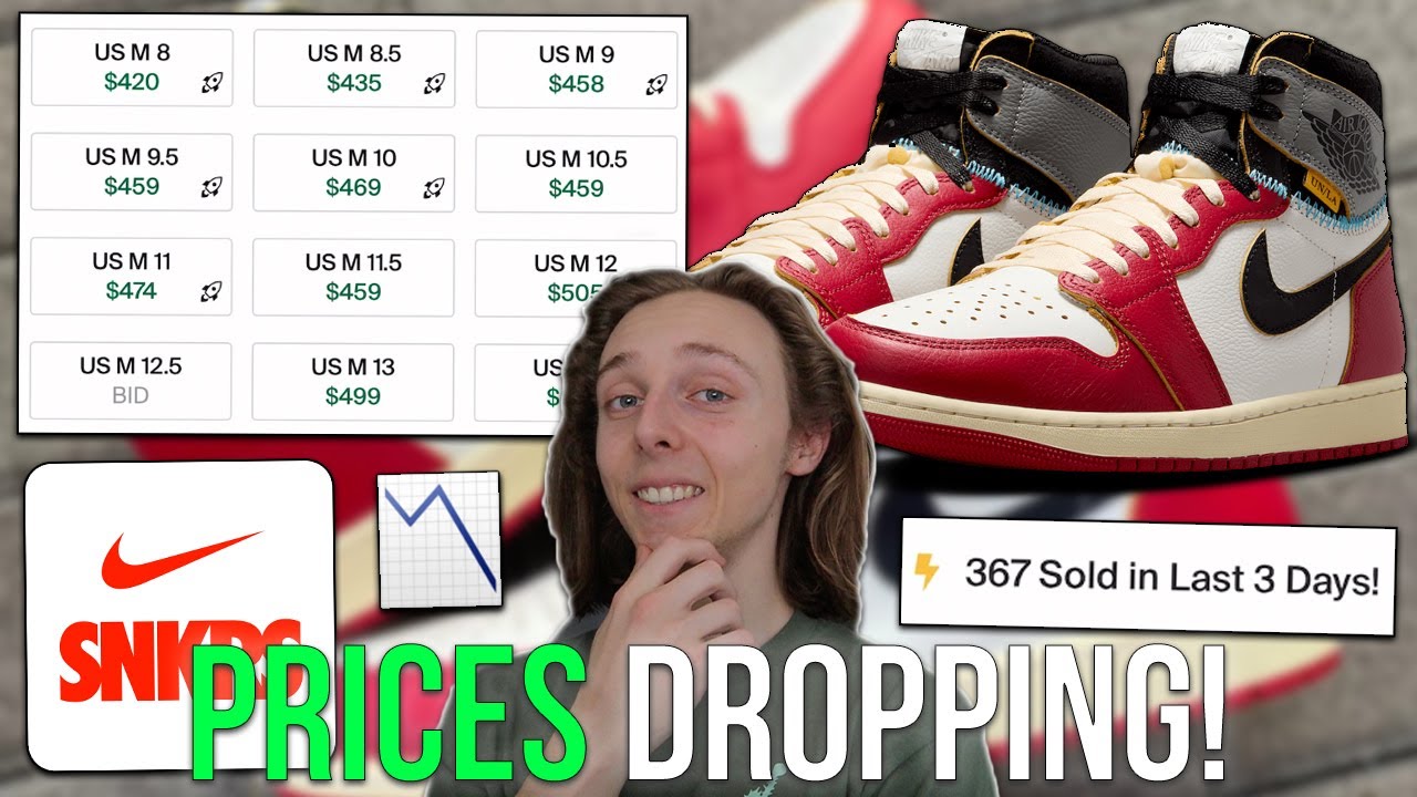 PRICES DROPPING📉! UNION X AIR JORDAN 1 "CHICAGO/SHADOW" UPDATED RESELL ...