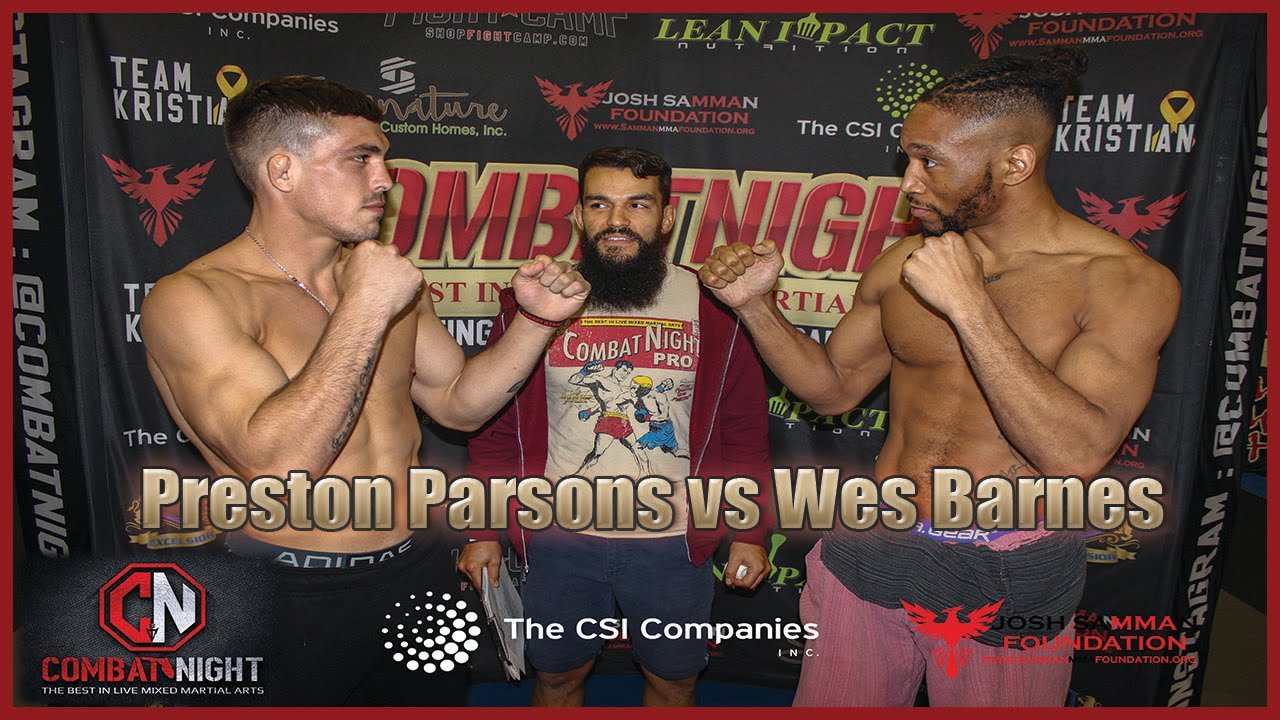 Combat Night Pro 11 - Duval - Wes Barnes vs Preston Parsons - YouTube
