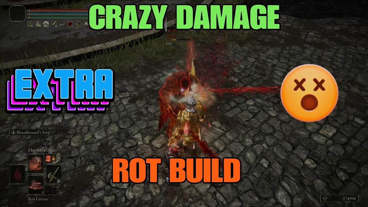ELDEN RING- CRAZY ROT DAMAGE ENDGAME BUILD WITH BANISHED KNIGHT'S ...