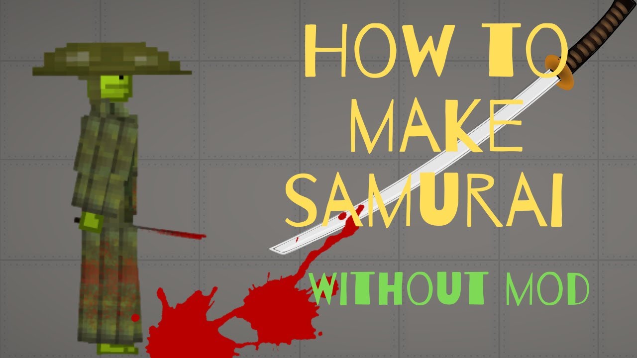 How to Make a Samurai MELON PLAYGROUND - YouTube