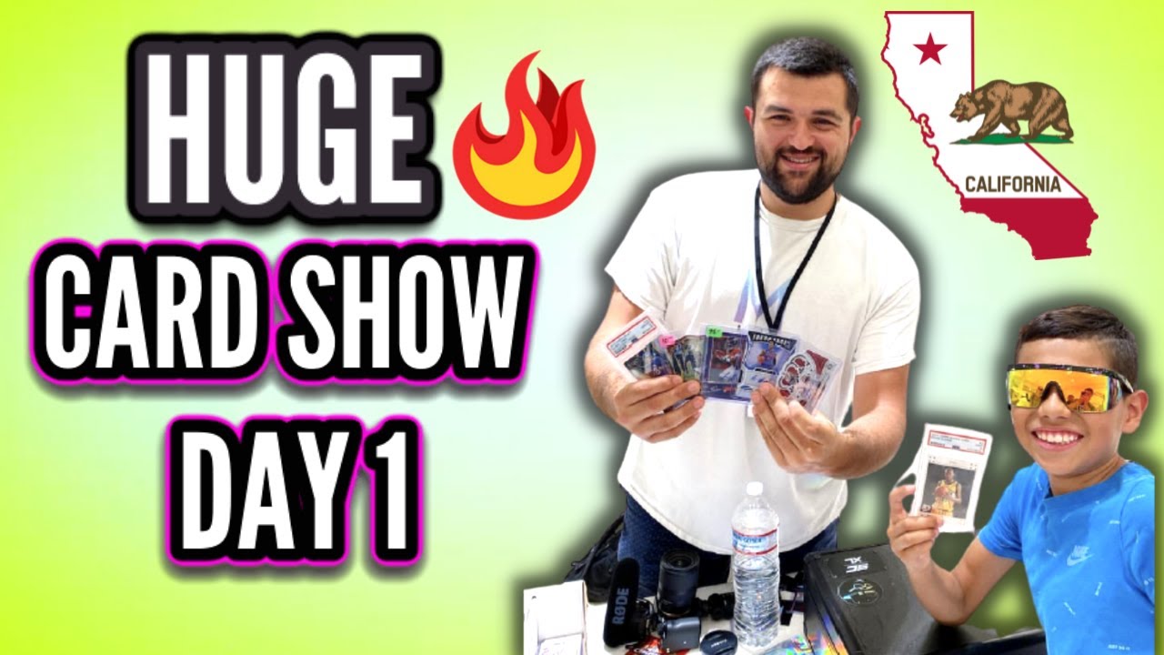 HUGE CARD SHOW | Making Trades & Deals | The Setup Process | Fairfield ...