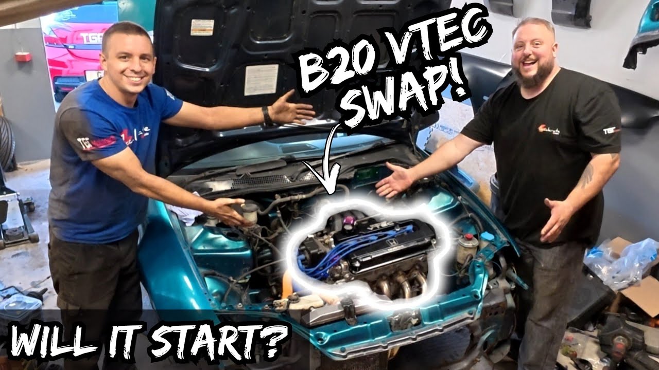 Can We Engine Swap My Civic Ourselves? *B18/B20 VTEC Frankenstein ...