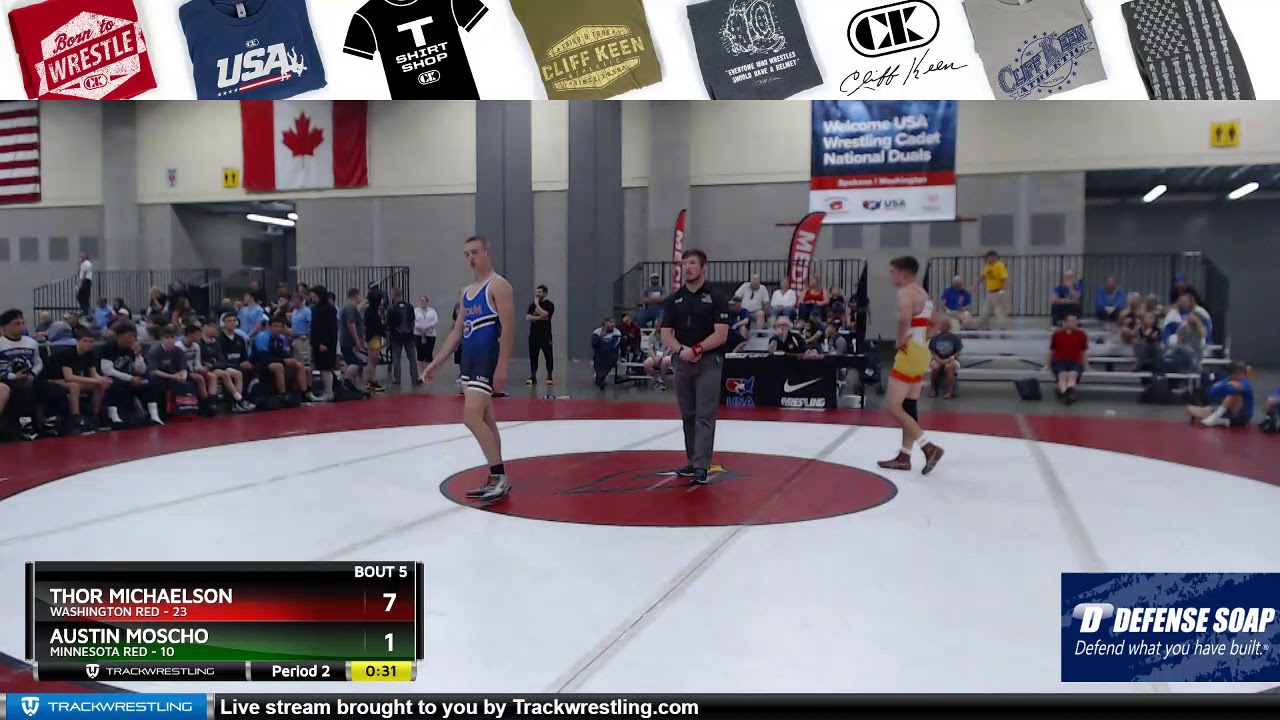 Mat 7 145 Thor Michaelson Washington Red Vs Austin Moscho Minnesota Red ...