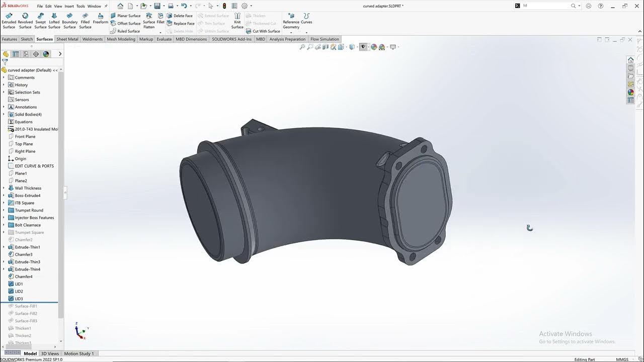 how to find Internal Volume in Solidworks - YouTube