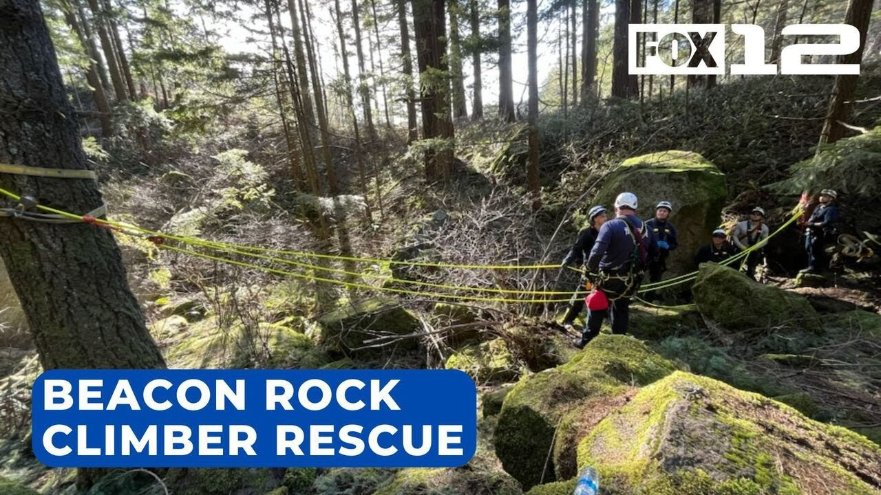 Man falls 25-feet while climbing Beacon Rock, rescued after 5-hour-long ...