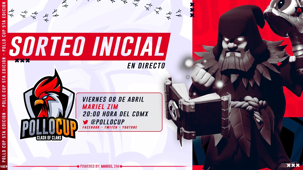 POLLO CUP 5TA EDICIÓN!! SORTEO! #CLASHOFCLANS - YouTube