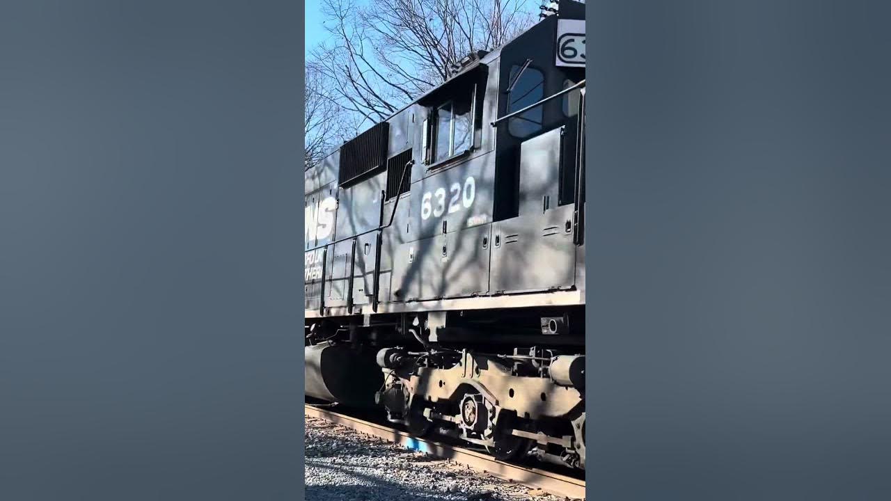 NS #6320 (ex. CR #6706) leads local, friendly crew and awesome P5 horn (2 SEPARATE VIDEOS) - YouTube
