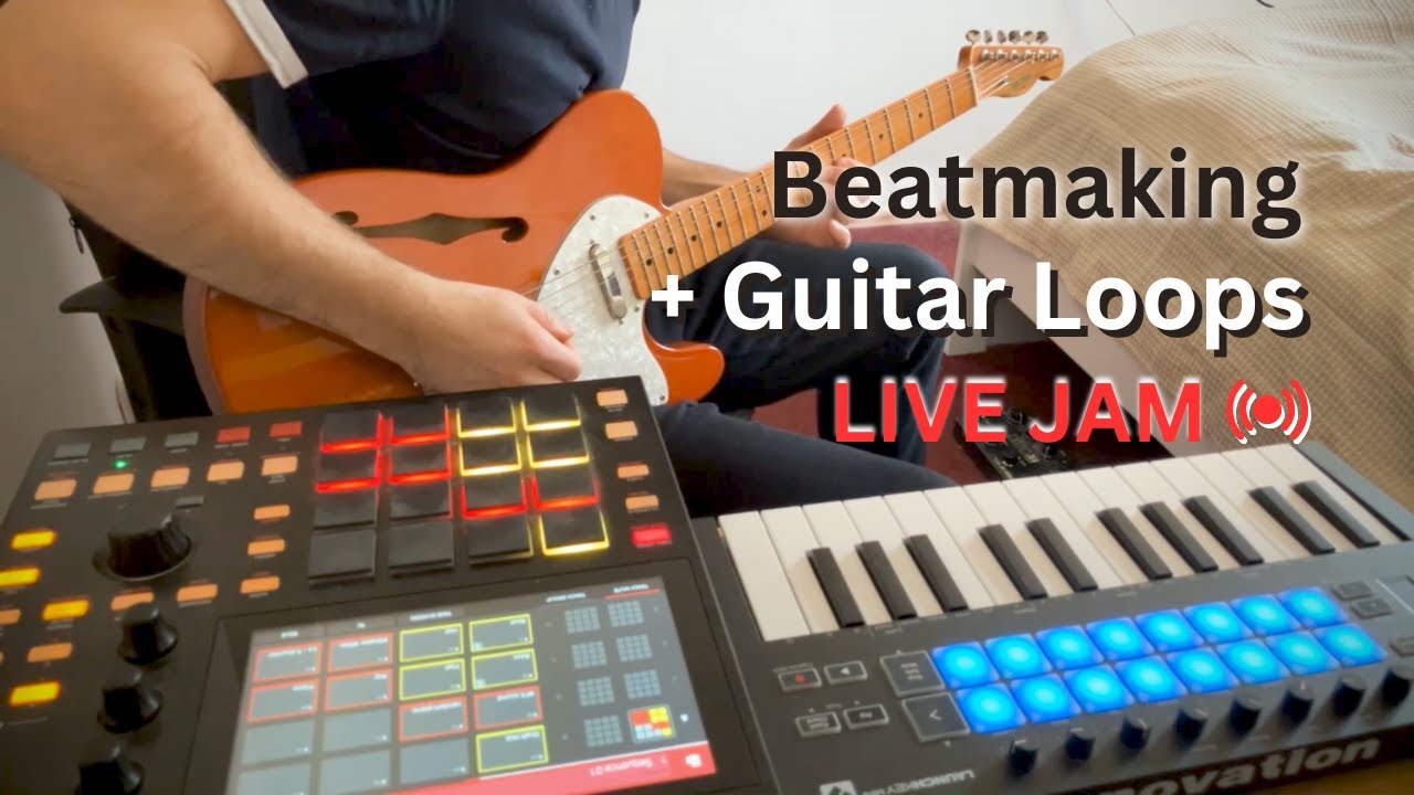 MPC One beatmaking & groovy guitar loops // LIVE JAM - YouTube