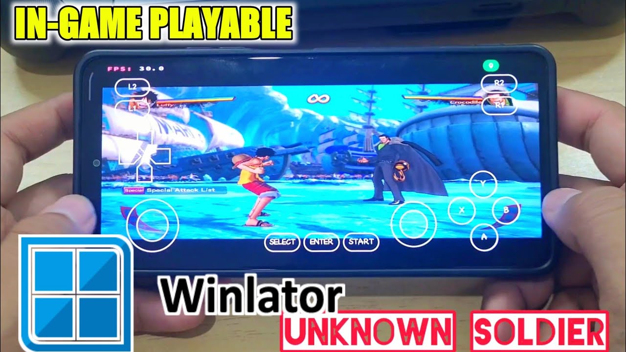 One Piece Burning Blood Windows Winlator 6.1 - YouTube