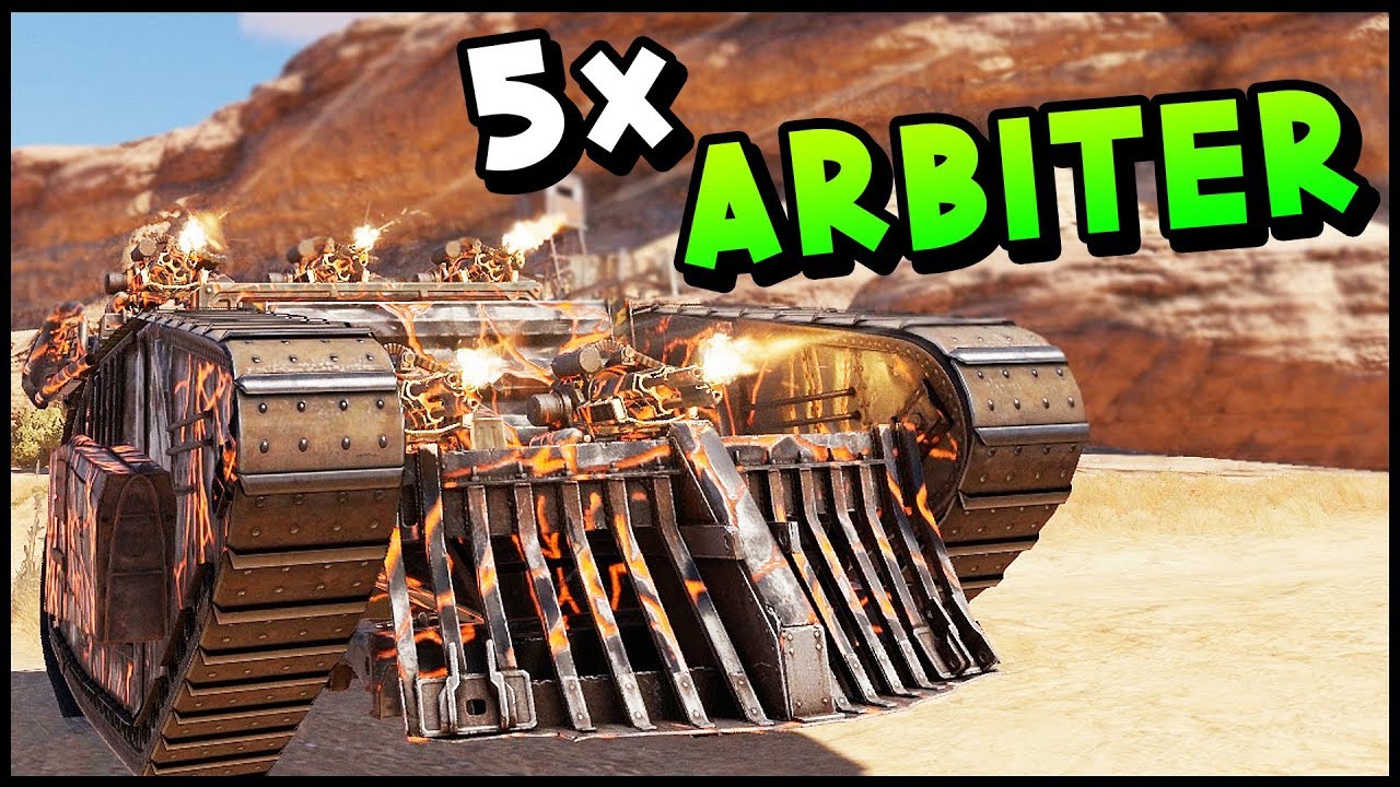 Crossout - 5X Arbiter Build! - YouTube