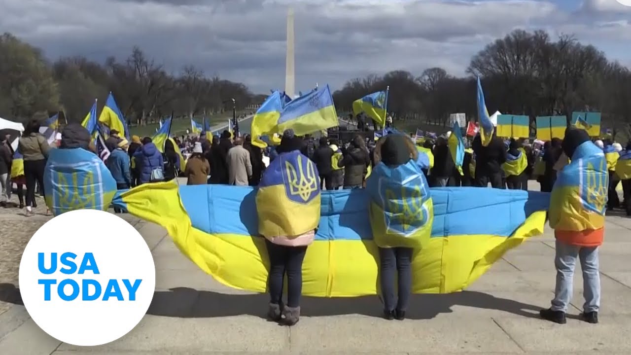Pro-Ukraine protests continue amid ongoing Russian invasion | USA TODAY ...