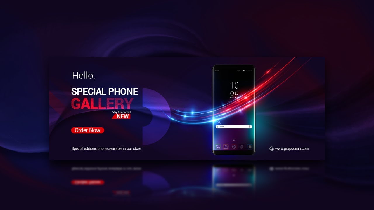 How To Design Website Product Banner | Adobe Photoshop Tutorial - YouTube