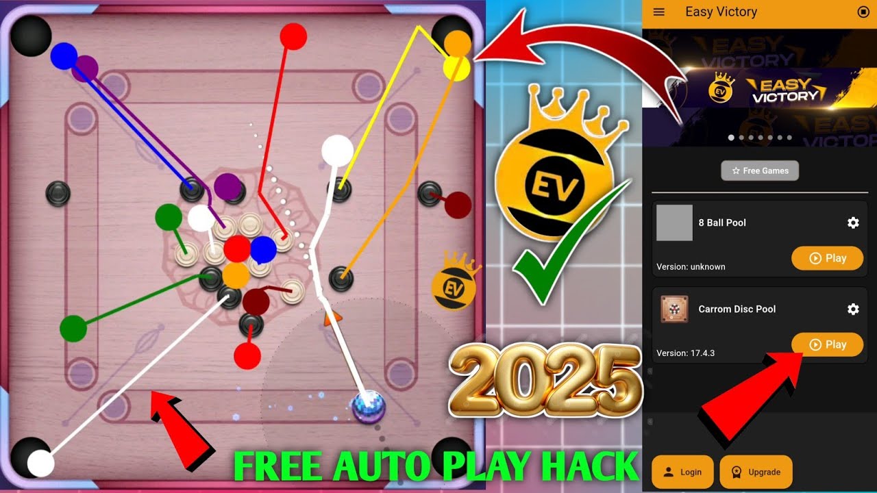 Carrom Auto Play Hack Free Ev Loader 💯 Carrom Ev Loader New Hack Free 🥰 ...