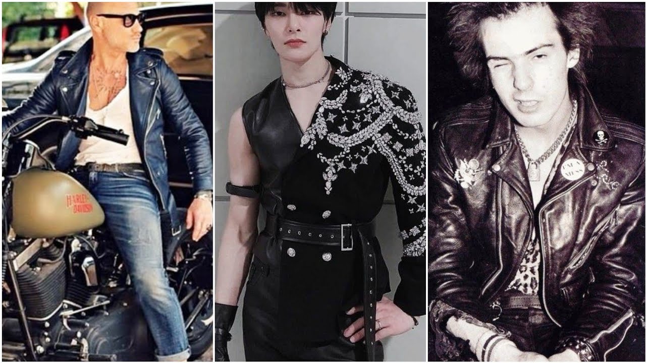 Gorgeous and fabulous leather outfit collection for boys and men. - YouTube