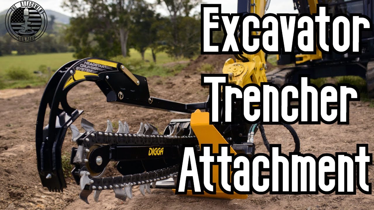 Digga XD Trencher for Excavators up to 10 tons! The Attachment Company ...