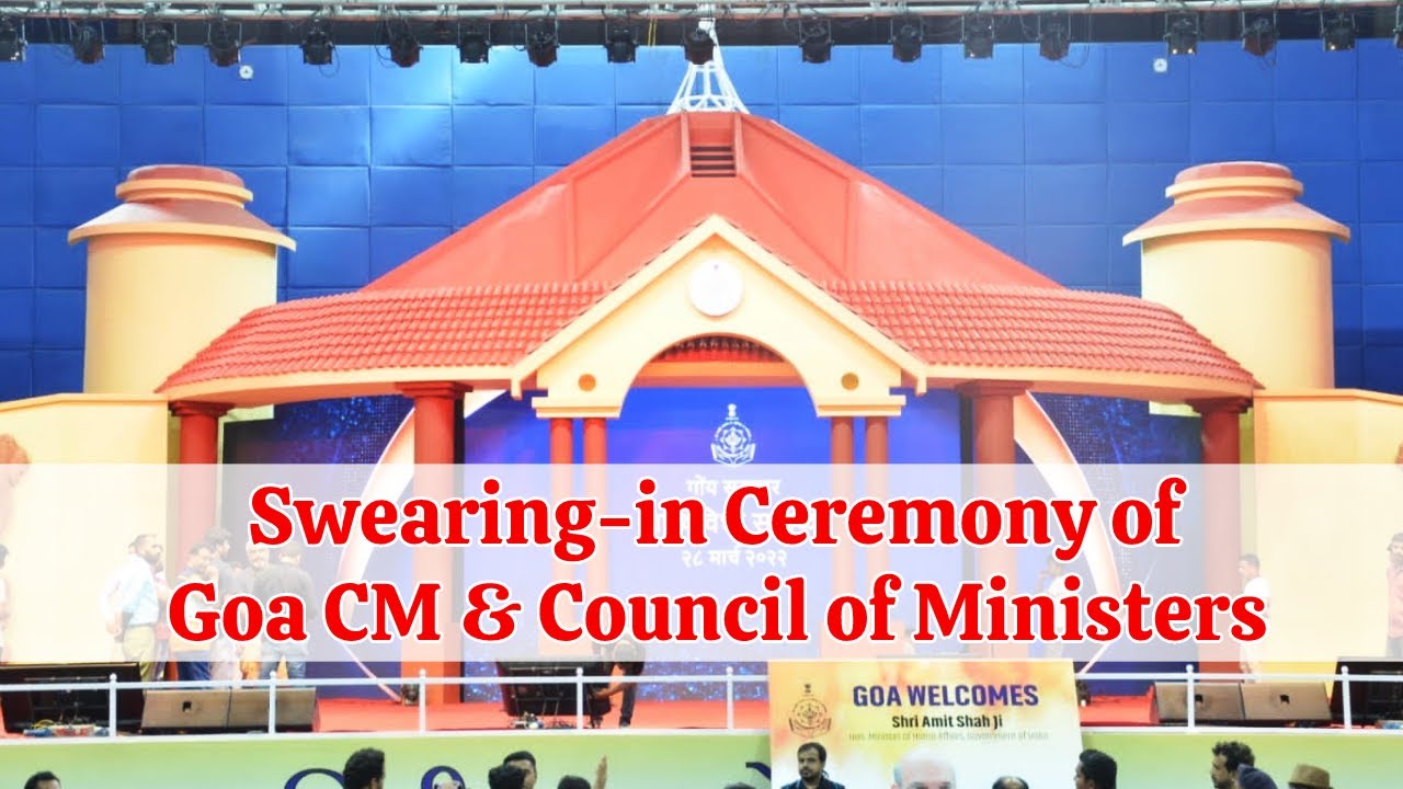 GOA 365 TV LIVE - Swearing-in Ceremony of Goa CM & Council of Ministers ...