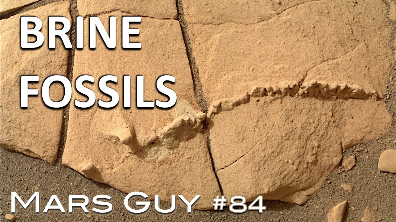 Mineral remains of ancient salty water on Mars - YouTube