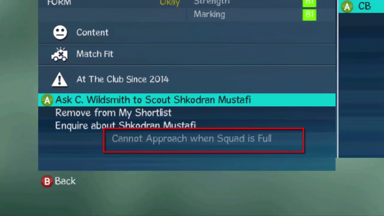 How To Fix Cannot Approach When Squad Is Full In FIFA Career Mode how-to-fix-cannot-approach-when-squad-is-full-in-fifa-career-mode