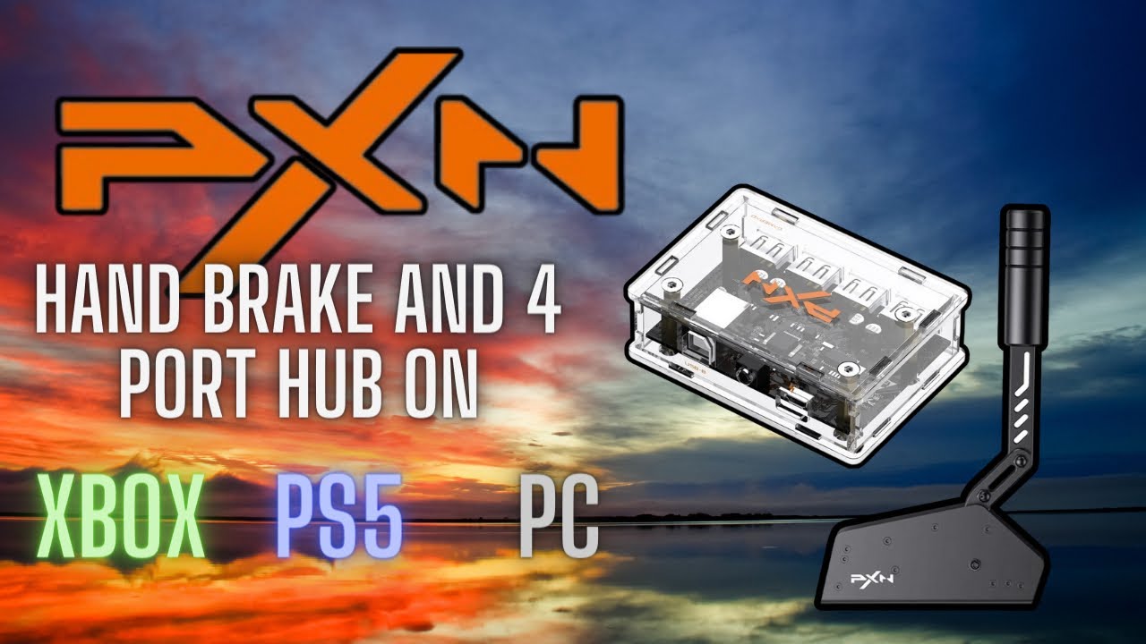 Hardware | PXN v12 Lite | hand brake and 4 port hub PC, Xbox and ...