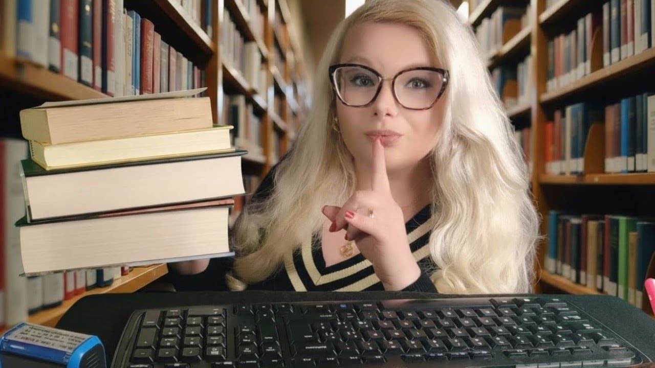 Cozy ASMR LIBRARY 📚 Soft Spoken/Gentle Whispering Librarian Roleplay ...