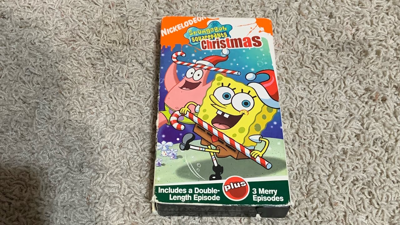 review SpongeBob SquarePants Christmas VHS from 2003 - YouTube