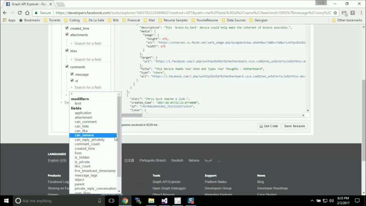 Part 5b - Use Facebook Graph API JSON to C# Models Part 2 - YouTube