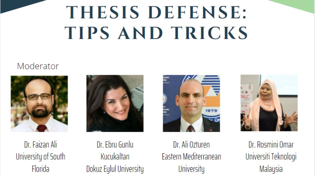 How to Prepare for Thesis and Dissertation Defence: Tips and Tricks ...