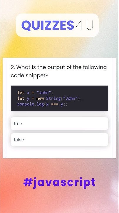 What is the Output? #javascript #interviewquestions - YouTube