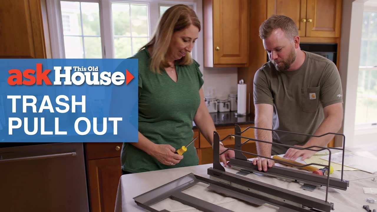 How to Install a Trash Pull Out | Ask This Old House - YouTube