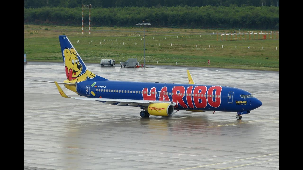 TUIfly *Haribo GoldbAIR Livery* Boeing 737-8K5(WL) [D-AHFM] Takeoff at ...